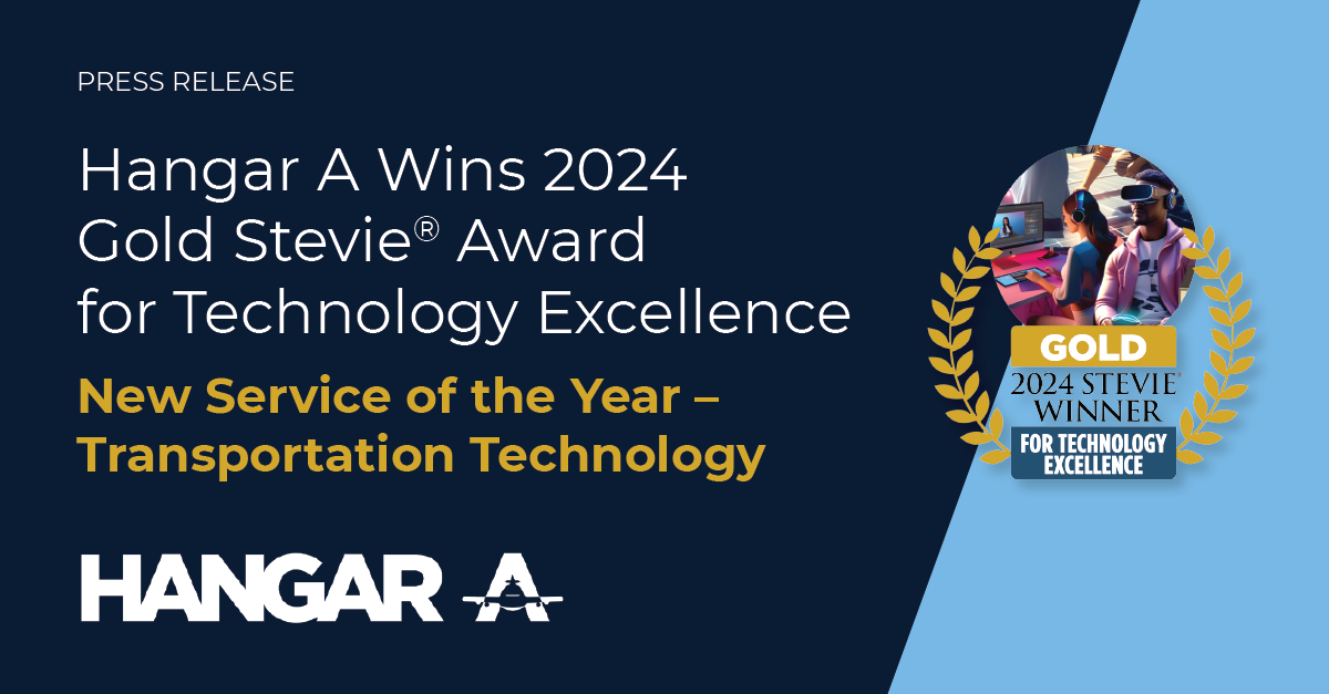 Hangar A Wins 2024 Gold Stevie® Award for Technology Excellence – Hangar A